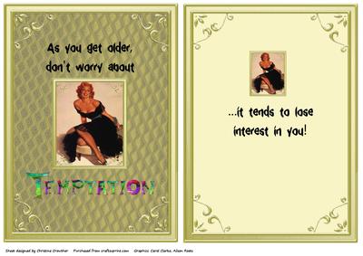 Don't Worry About Temptation Card Front and Insert - CUP202170_994 ...