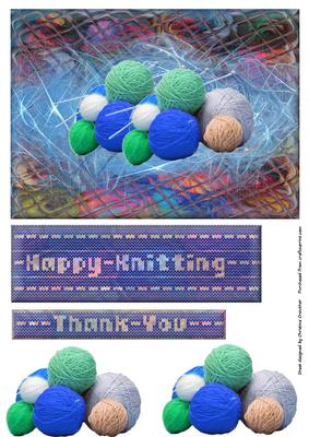 Happy Knitting Thank You Balls of Wool - CUP204792_994 | Craftsuprint
