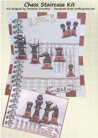 Chess Staircase Card Kit - CUP221988_994 | Craftsuprint