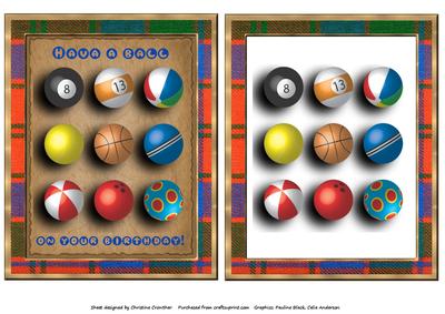 Sporty Have a Ball on Your Birthday Card - CUP235710_994 | Craftsuprint