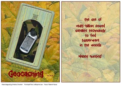 Geocaching Definition Quick Card with Insert Panel - CUP235852_994 ...