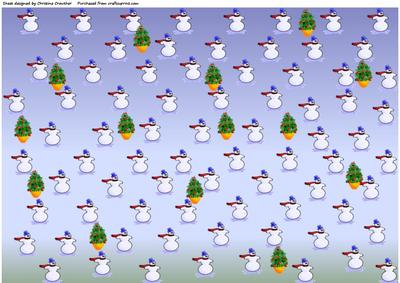 Snowman Triangle-dangle Backing Paper - CUP245016_994 | Craftsuprint