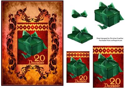 20 December Birthday Present Card and Gift Tag - CUP281565_994 ...