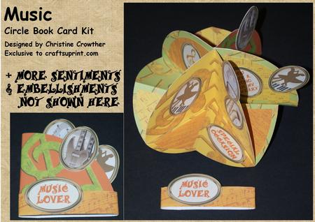 Music Circle Book Card Kit - CUP295649_994 | Craftsuprint