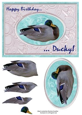 Happy Birthday Ducky! with Pyramid and Decoupage - CUP323973_994 ...