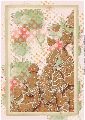 Gingerbread Christmas Backing Paper - CUP470923_994 | Craftsuprint