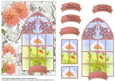 Poppy in Church Window - Never Forgotten - Deepest Sympathy - CUP486507 ...