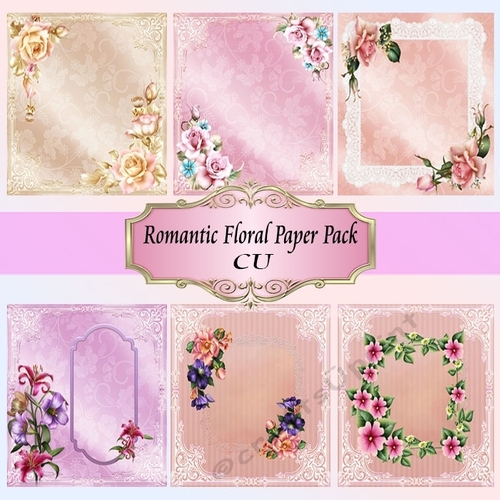 Romantic Floral Paper Pack - CUP1035377_2232 | Craftsuprint