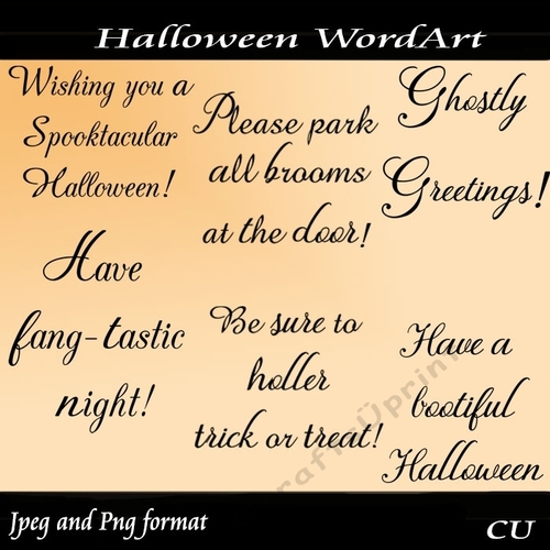 Halloween Wordart - CUP1075930_2232 | Craftsuprint