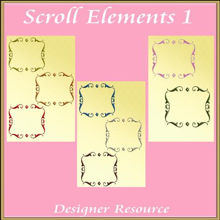 Scroll Elements 1 - CUP624755_2232 | Craftsuprint