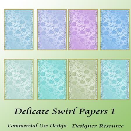 Delicate Swirl Papers 1 - CUP630099_2232 | Craftsuprint