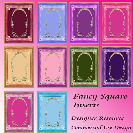 Fancy Square Inserts - CUP632980_2232 | Craftsuprint
