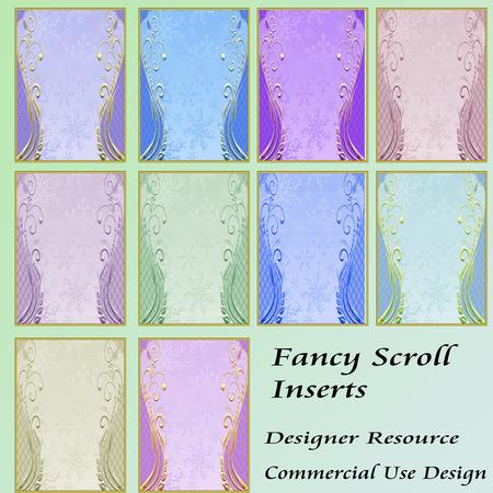 Fancy Scroll Inserts - CUP632985_2232 | Craftsuprint