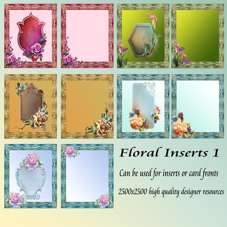 Floral Inserts 1 - CUP636835_2232 | Craftsuprint