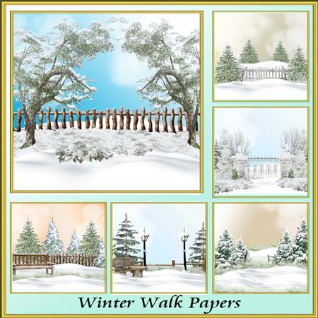 Winter Walk Backgrounds - CUP648062_2232 | Craftsuprint