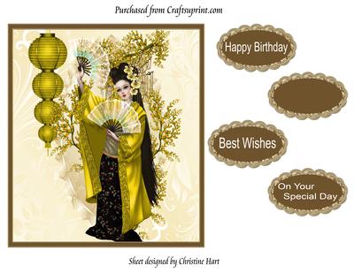 Geisha Birthday 3 - CUP670816_2232 | Craftsuprint