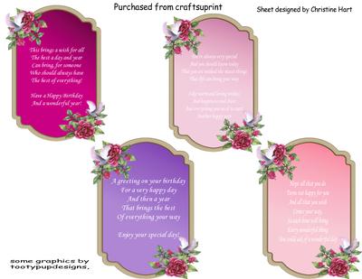 Verses for Cards 7 - CUP676060_2232 | Craftsuprint