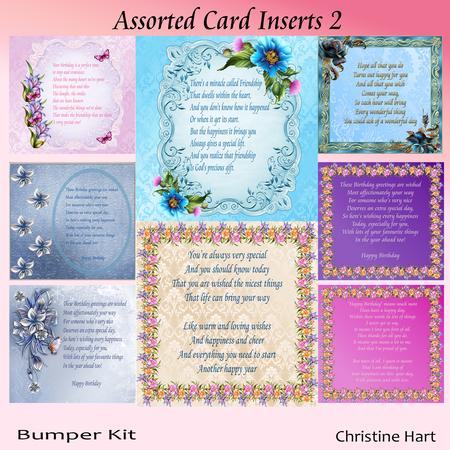 Assorted Card Inserts 2 - CUP680938_2232 | Craftsuprint