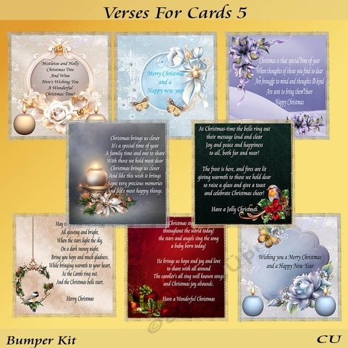 Verses For Cards 5 Bumper Kit - CUP834212_2232 | Craftsuprint