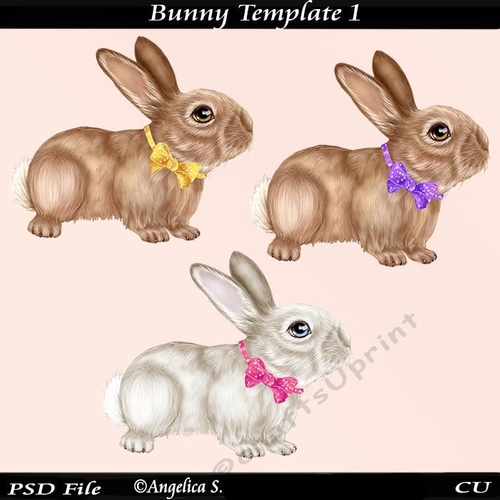 Bunny Template 1 PSD Template - CUP839484_2232 | Craftsuprint