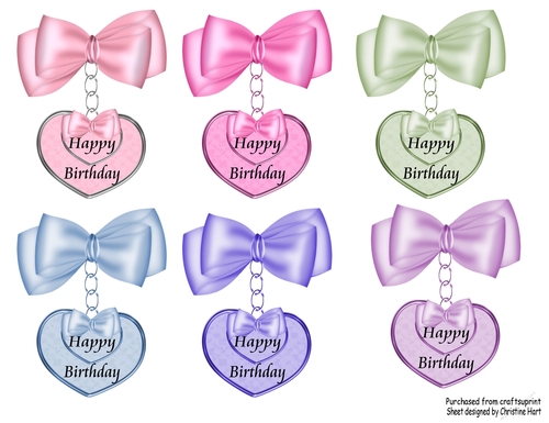 Print and Cut Birthday Tags Hearts - CUP903107_2232 | Craftsuprint