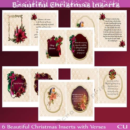 Beautiful Christmas Inserts - CUP983644_2232 | Craftsuprint