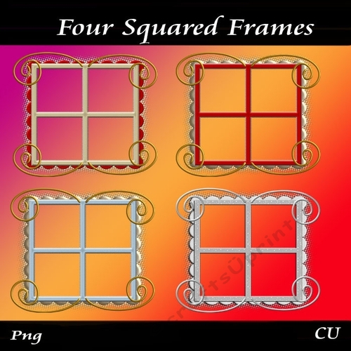 Four Squared Frames - CUP992800_2232 | Craftsuprint