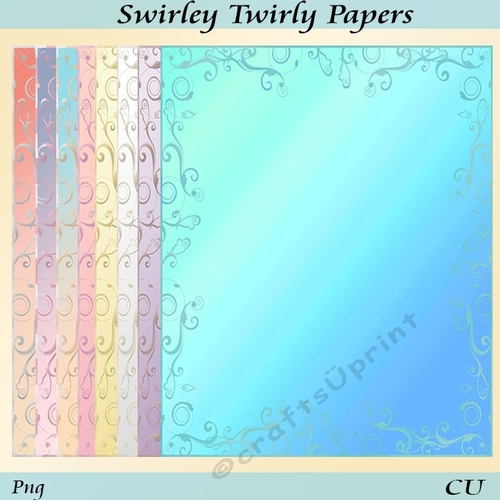 Swirly Twirly Papers - CUP993050_2232 | Craftsuprint