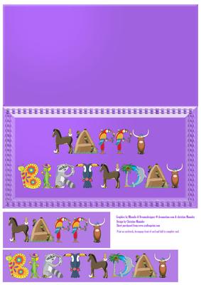 Animal Alphabet Birthday Card - CUP298053_1620 | Craftsuprint