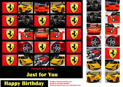 Ferrari Collage No. 3 - CUP299158_1620 | Craftsuprint