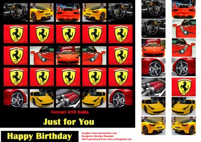 Ferrari Collage No. 4 - CUP299159_1620 | Craftsuprint