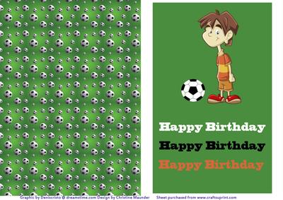 Football Backing Sheet - CUP306647_1620 | Craftsuprint