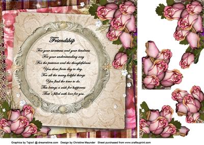Friendship - Vintage Roses - CUP327528_1620 | Craftsuprint