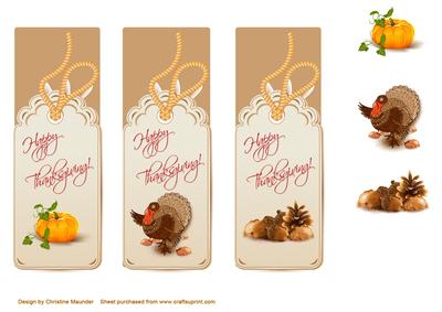 Thanksgiving Bookmarks - CUP369667_1620 | Craftsuprint
