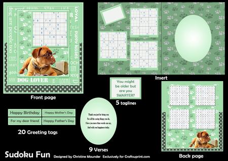 Sudoku Fun - Cute Dog - CUP681067_1620 | Craftsuprint