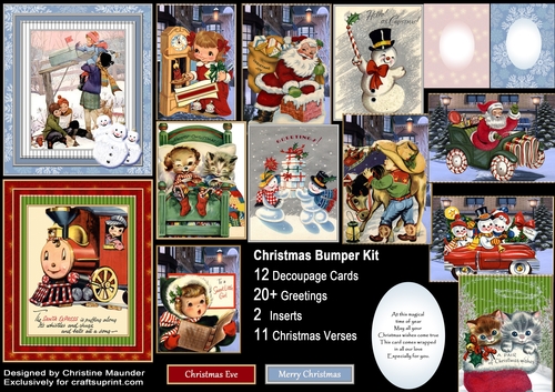1940s Cute Vintage Christmas Bumper Kit - CUP729393_1620 | Craftsuprint