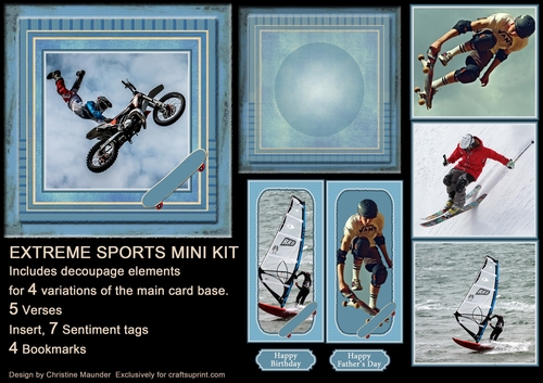 Extreme Sports Mini Kit - CUP759923_1620 | Craftsuprint