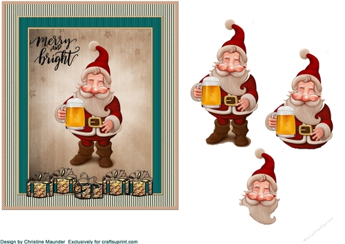 Santa Beers - CUP892455_1620 | Craftsuprint
