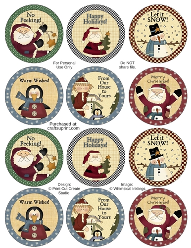 Holiday Fun Printable Label Sheet - CUP797312_82184 | Craftsuprint