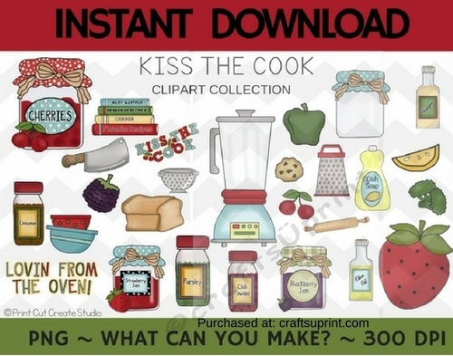 Kiss the Cook Clipart Collection ~ Commercial Use* - CUP797890_82184 ...