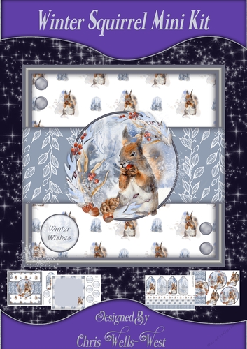 Winter Forest - Squirrel Mini Kit - CUP1083339_65 | Craftsuprint
