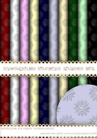 Snowflake Backing Papers - CUP365732_65 | Craftsuprint