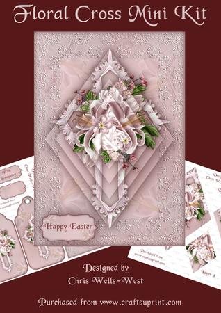 Floral Cross Mini Kit - CUP400704_65 | Craftsuprint