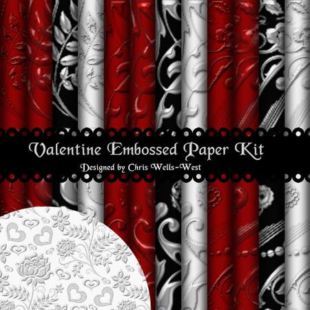 Valentine Scrapbooking Paper Kit - CUP594440_65 | Craftsuprint