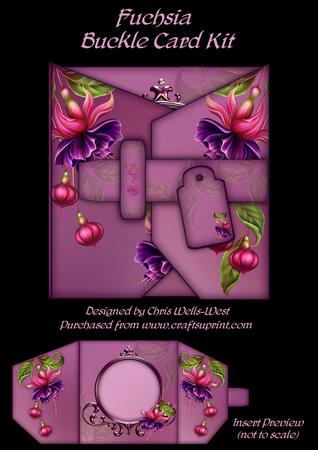 Fuchsia Buckle Card Kit - CUP602254_65 | Craftsuprint