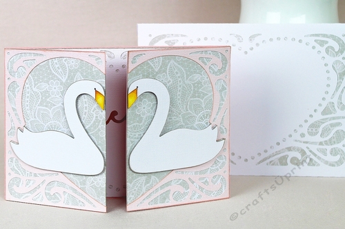 Swan Gatefold Card - CUP764882_77951 | Craftsuprint