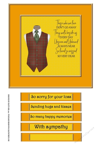 SO VERY DEAR - MALE SYMPATHY - CUP1127988_22431 | Craftsuprint