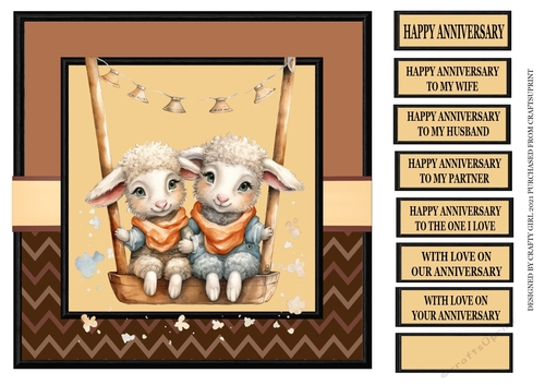 CUTE SHEEP COUPLE - CUP1216479_22431 | Craftsuprint