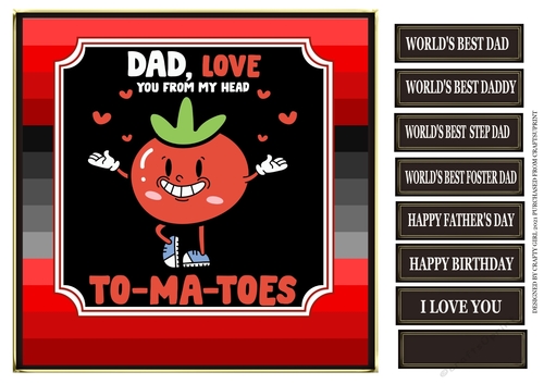 LOVE YOU FROM MY HEAD TO-MA-TOES - CUP1217048_22431 | Craftsuprint