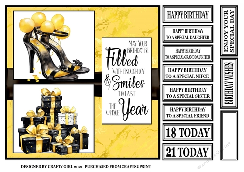 GIFTS AND HEELS - CUP1259960_22431 | Craftsuprint